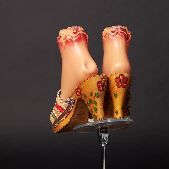 Vintage | Shoes | Vintage 95s Straw Hand Painted Heels Shoes | Poshmark